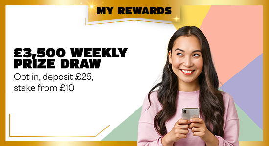 £3,500 Cash Prizes Galore In Our Weekly Prize Draw!